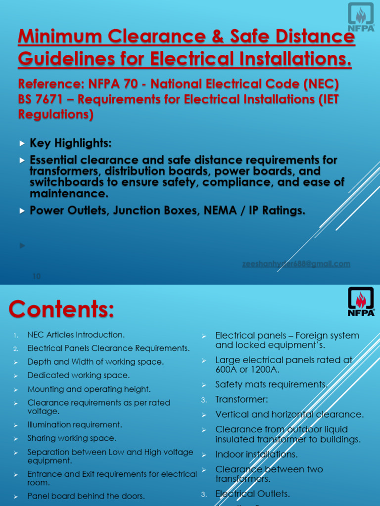 Electrical Installation Clearance Guidelines | PDF | Transformer | High ...