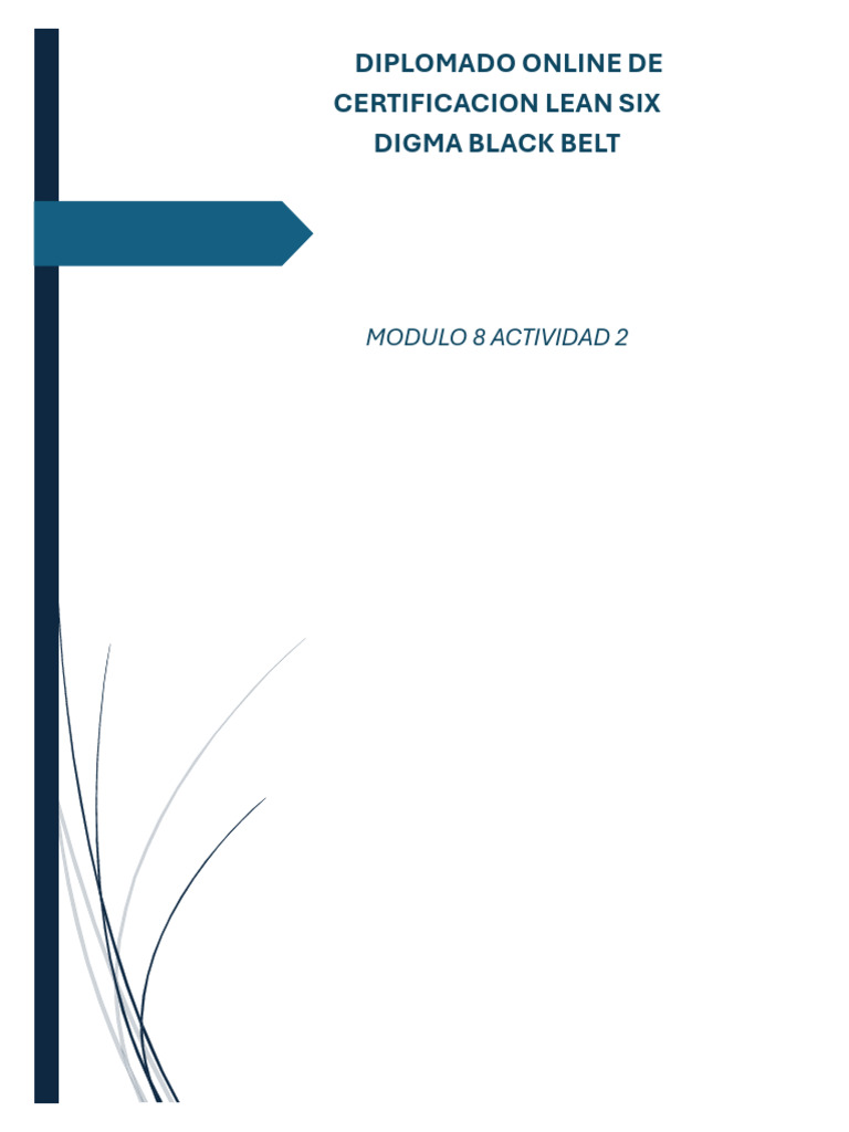 Diplomado Lean Six Sigma: Modelos de Tendencia | PDF