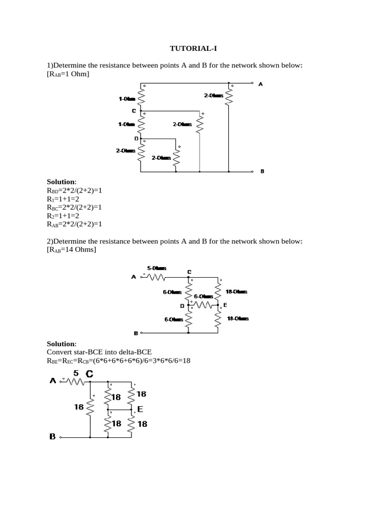 Resistance Calculation Tutorial | PDF