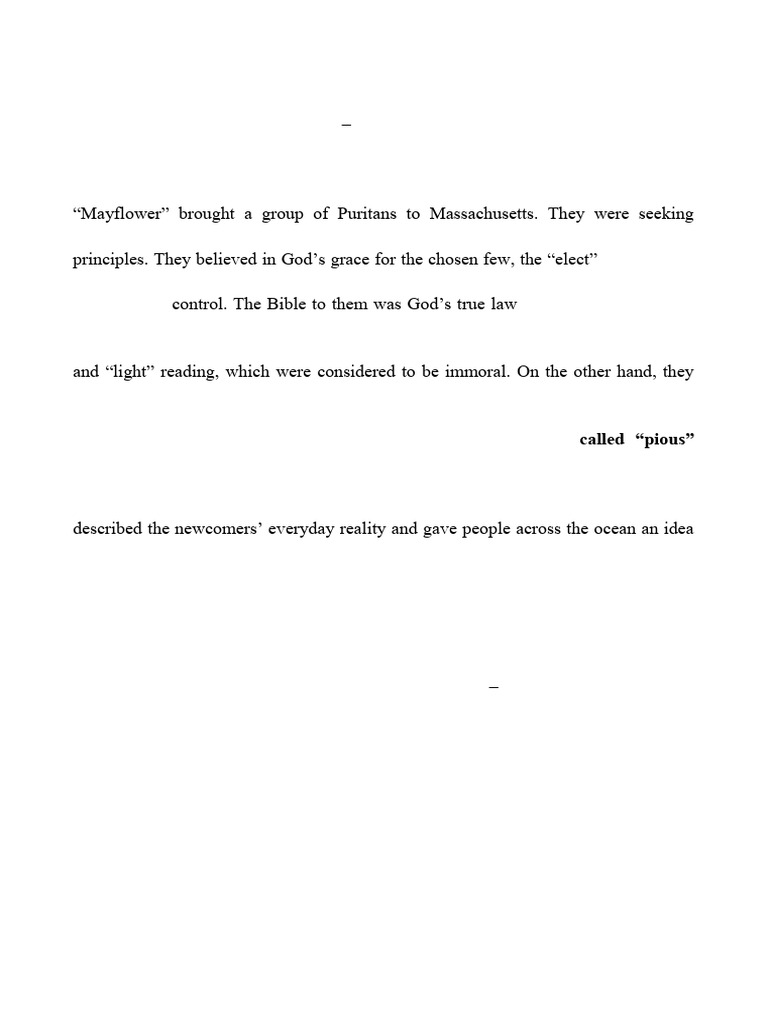 American Literature of the Colonial Period. Literature of the ...