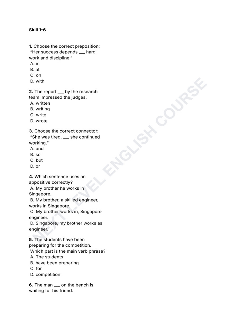 Grammar Bank Exercises (2) | PDF | Linguistic Morphology | Syntax