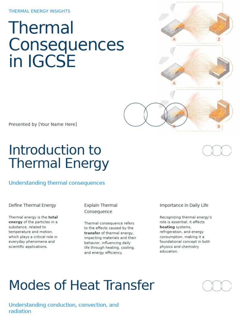 Thermal Energy Insights for IGCSE | PDF | Heat | Thermal Conduction