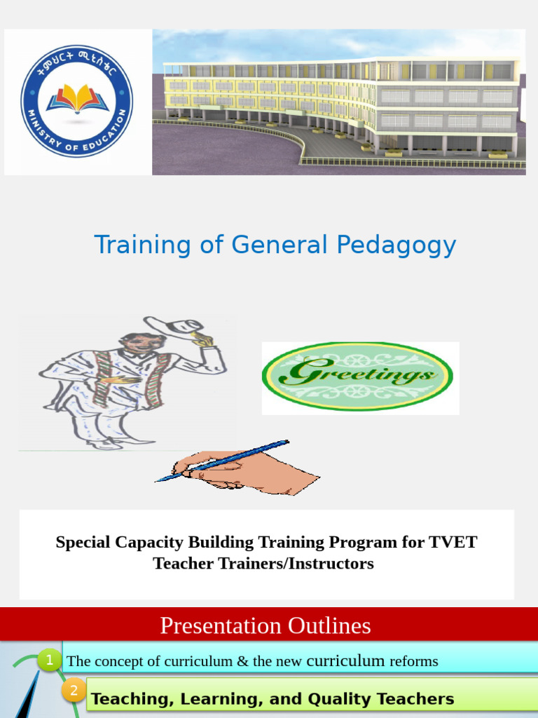 General Pedagogy Training for TVET Instructors | PDF | Learning ...