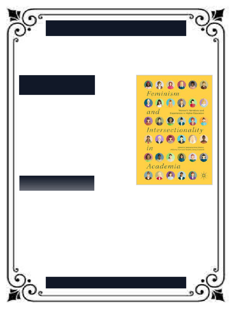 Feminism and Intersectionality in Academia Stephanie Anne Shelton eBook ...