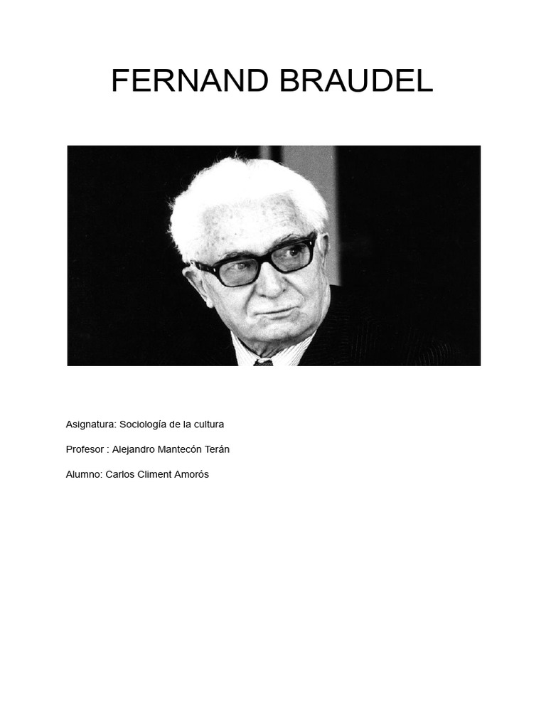 Fernand Braudel | PDF