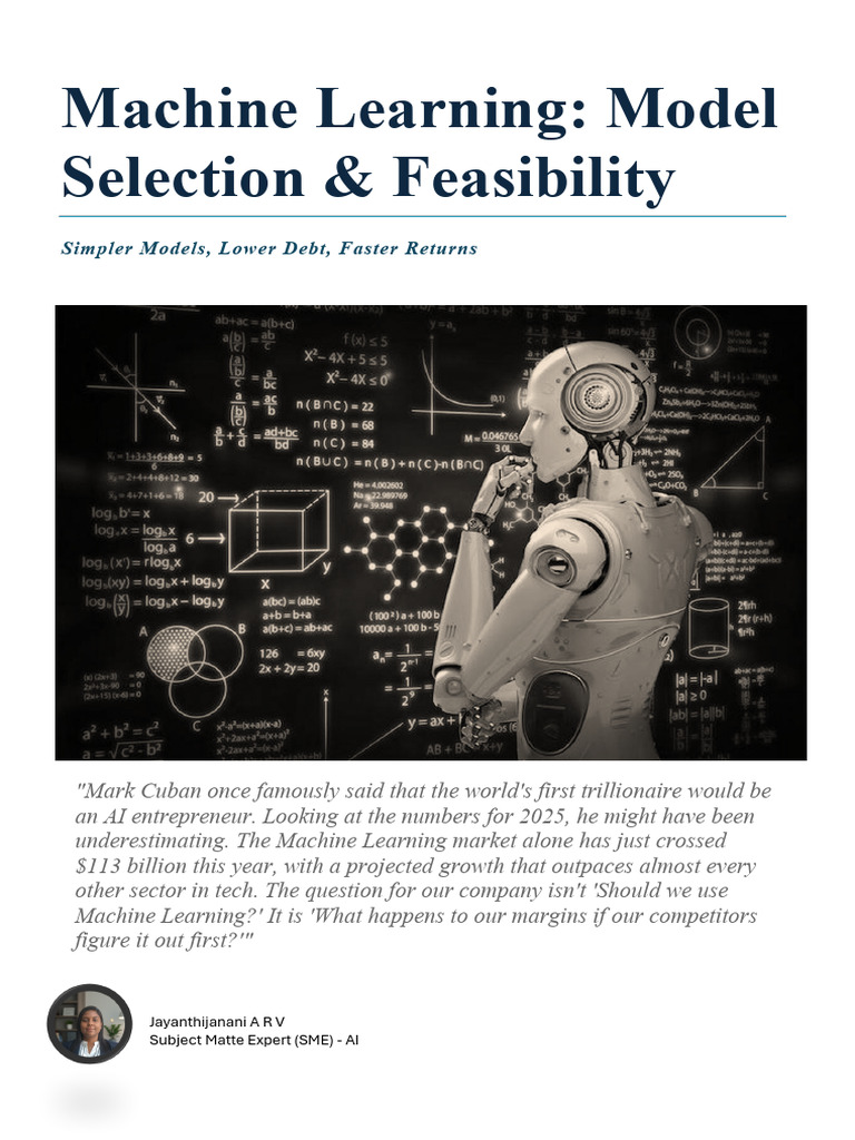 ML - Model Selection and Feasibility | PDF | Cross Validation ...