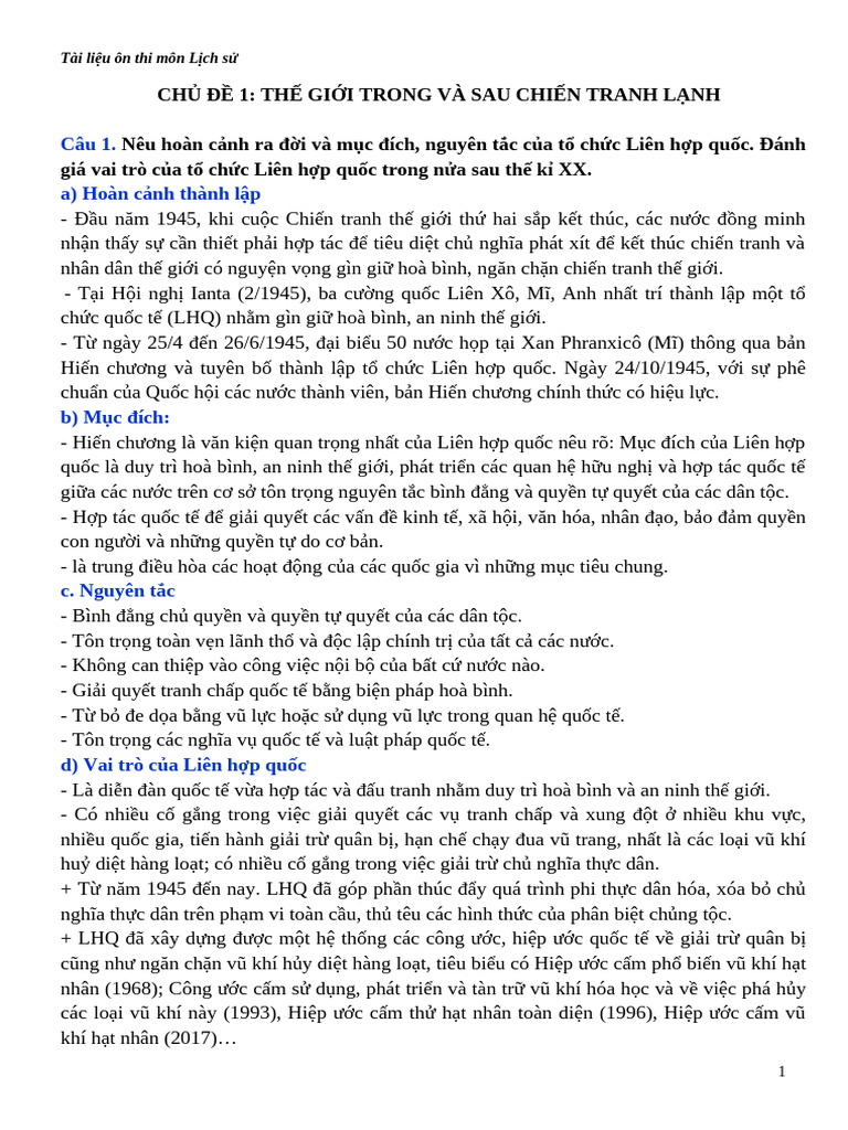 [Ls12] - Bd Hsg Lịch Sử 12 - Lstg | PDF