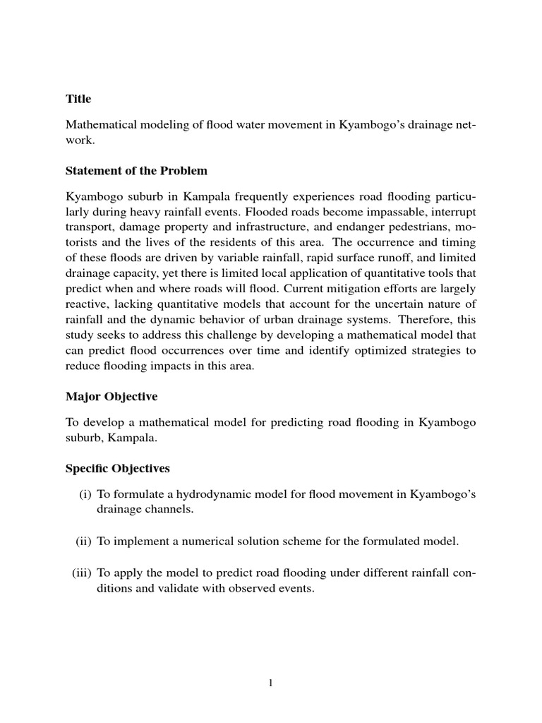 Flood Modeling | PDF