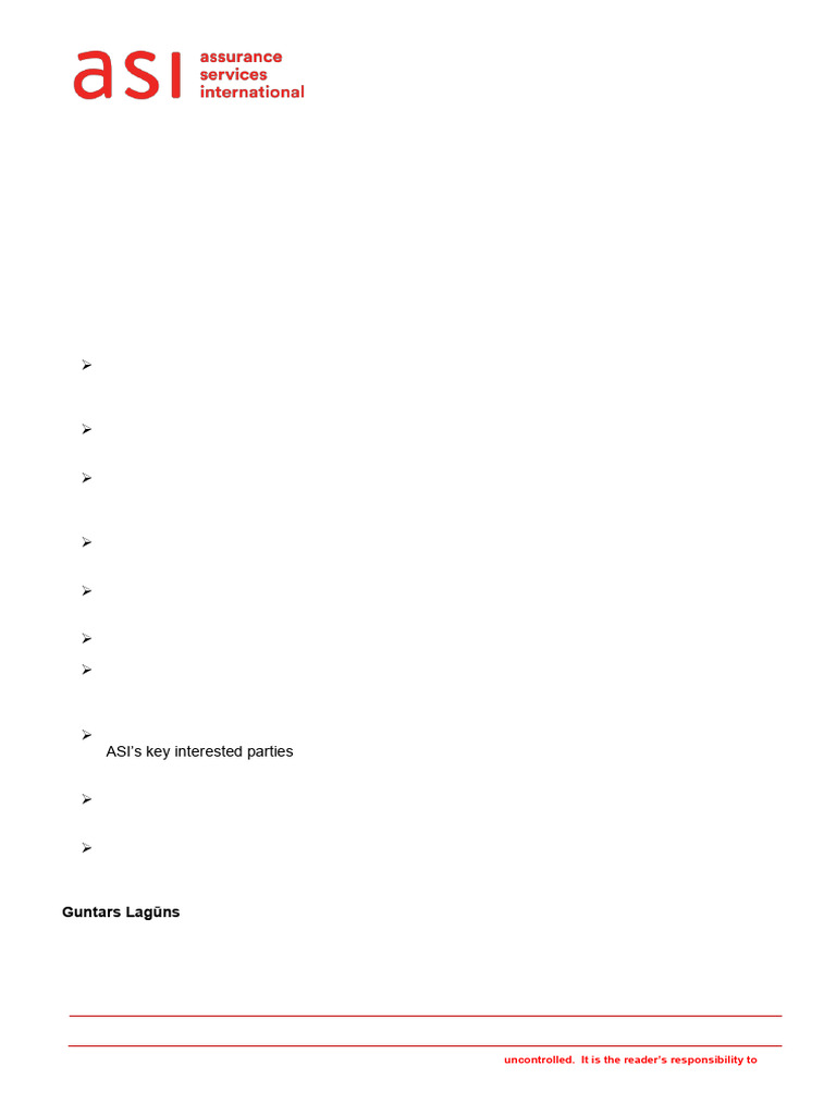 ASI POL 20 109 ASI Impartiality Policy V2.0 W | PDF | Evaluation ...
