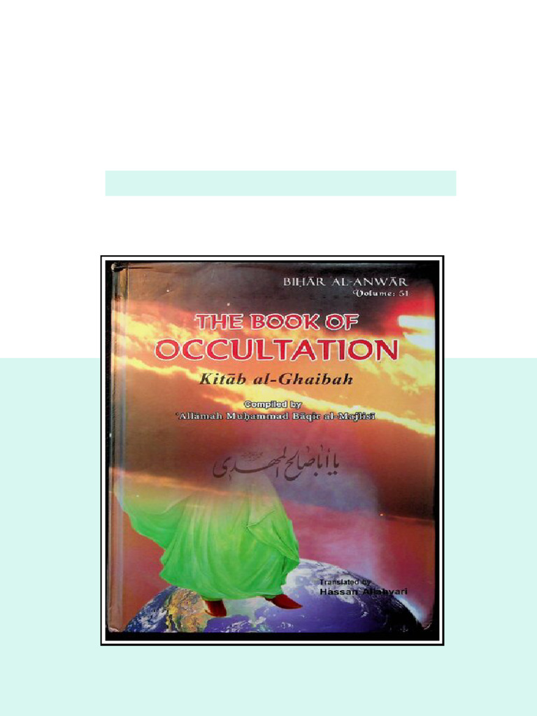 (Ebook) The Book of Occultation, Kitab al-Ghaibah by Mulla Muhammad ...