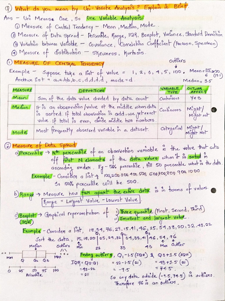 Da Notes 2 Unit 1 | PDF