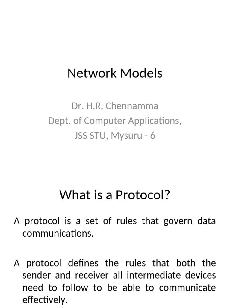 Understanding Network Protocol Models | PDF | Osi Model | Internet ...