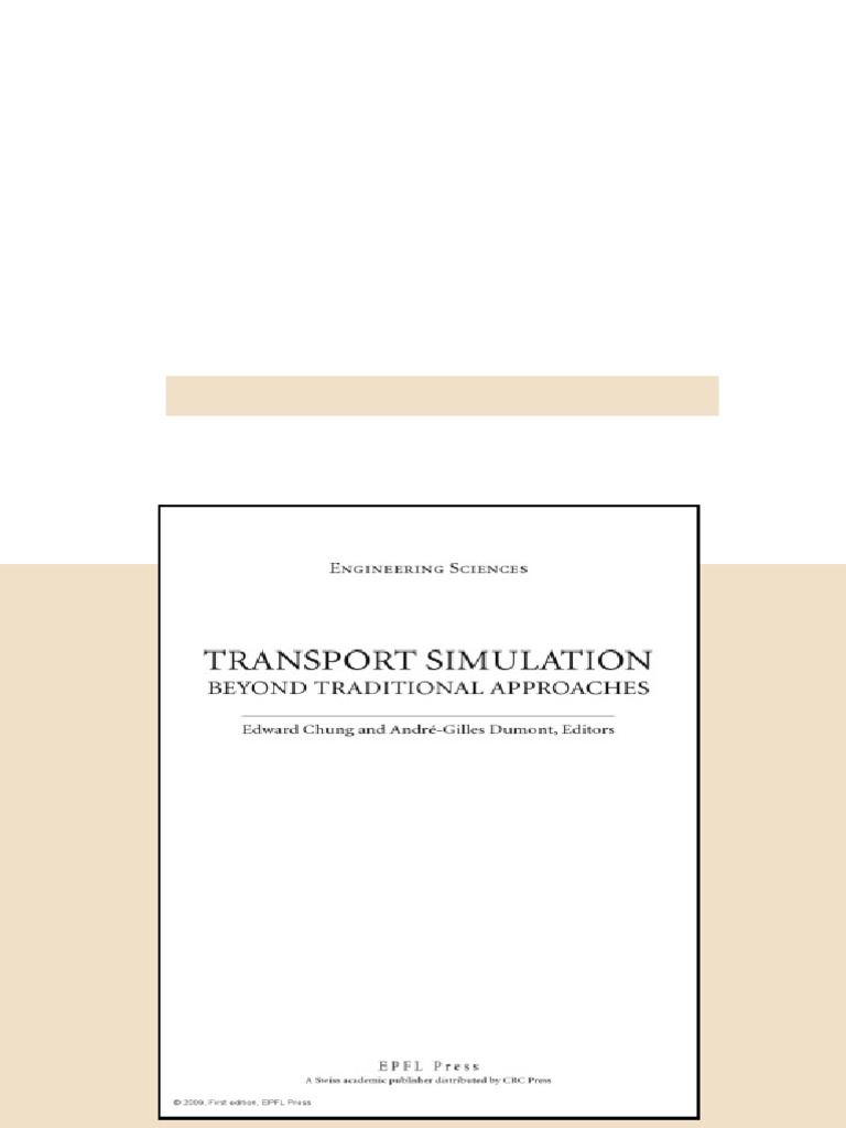 (Ebook) Transport simulation : beyond traditional approaches by Chung ...