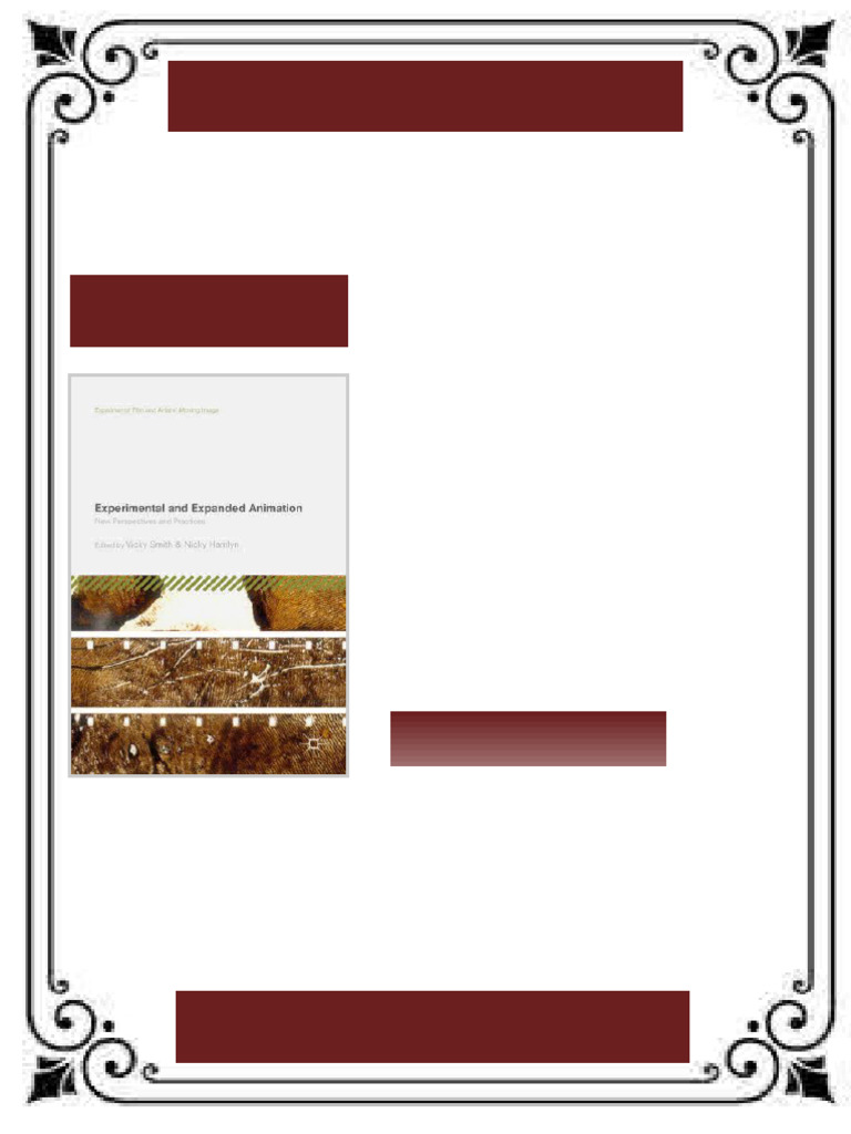 Experimental and Expanded Animation: New Perspectives and Practices 1st ...