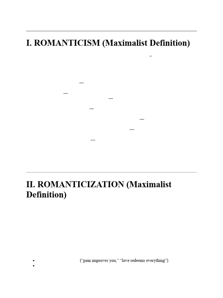 Romanticism and Notes 1 | PDF | Romanticism | Realism (Arts)