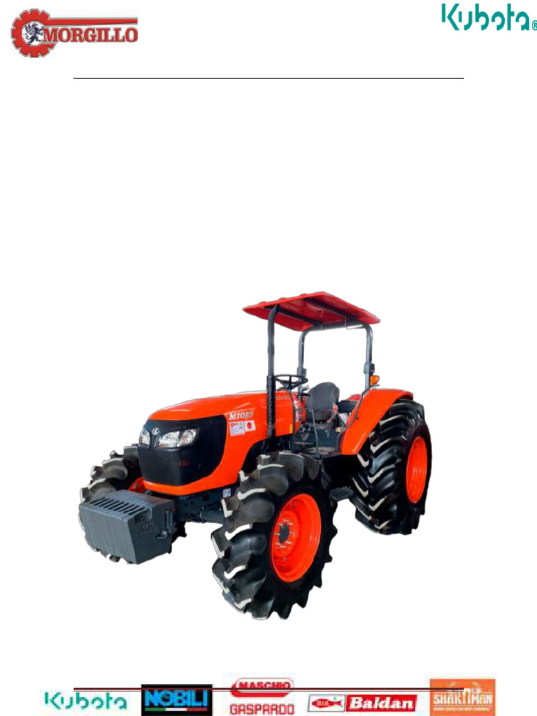KUBOTA M108S - Rotary C250 - GRUPO SUXE´S S.A.C. - 10-12-2025 | PDF ...