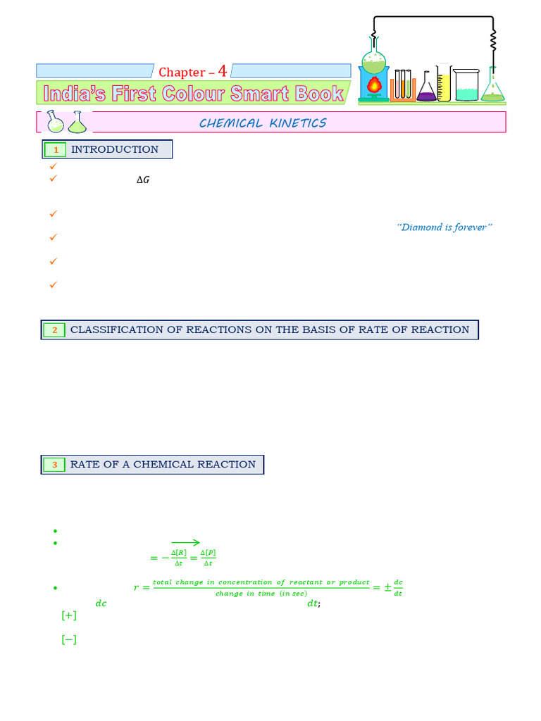 4. Chemical Kinetics Book | PDF | Reaction Rate | Chemical Reactions