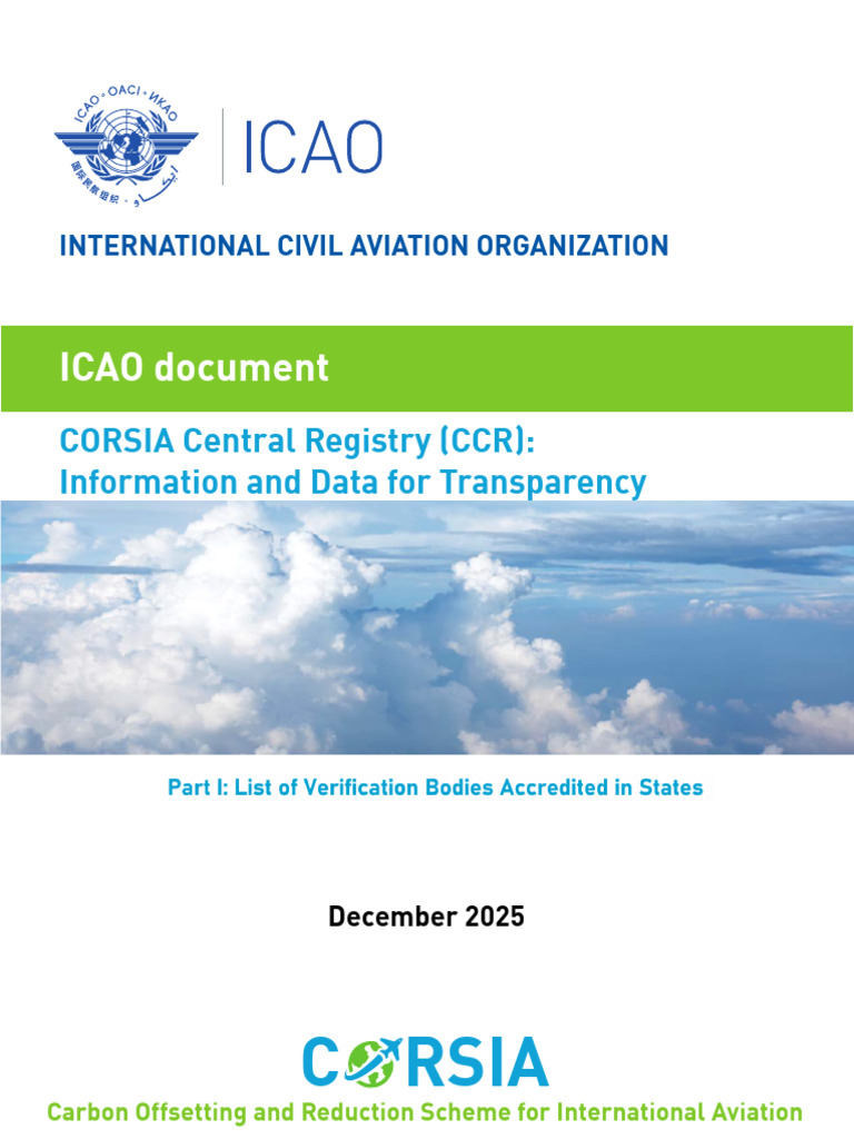 CCR Info Data Transparency PartI 13ed Web | PDF | Climate Change | Aviation