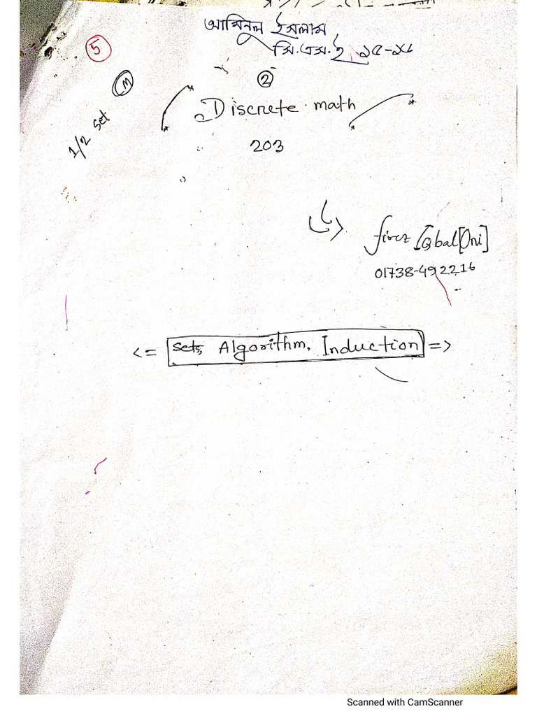 Set,Algrothim,Induction | PDF