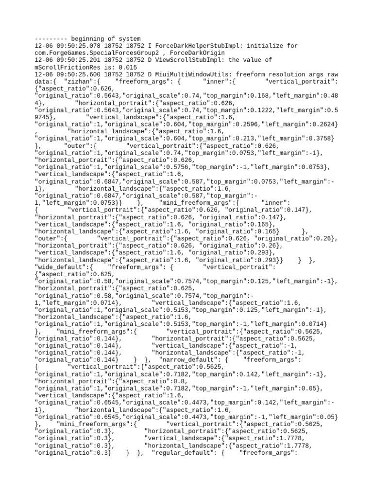 Mod Menu Log - Com - forgeGames.specialForcesGroup2 | PDF | System ...