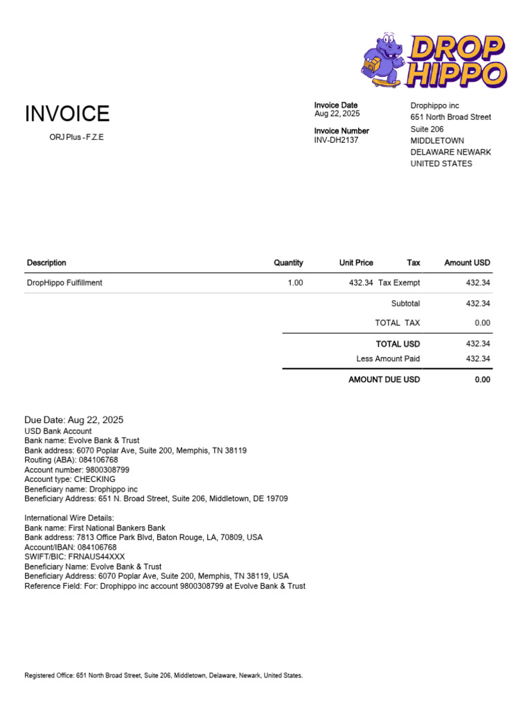 Invoice INV-DH2137 | PDF | Invoice | Banking Technology