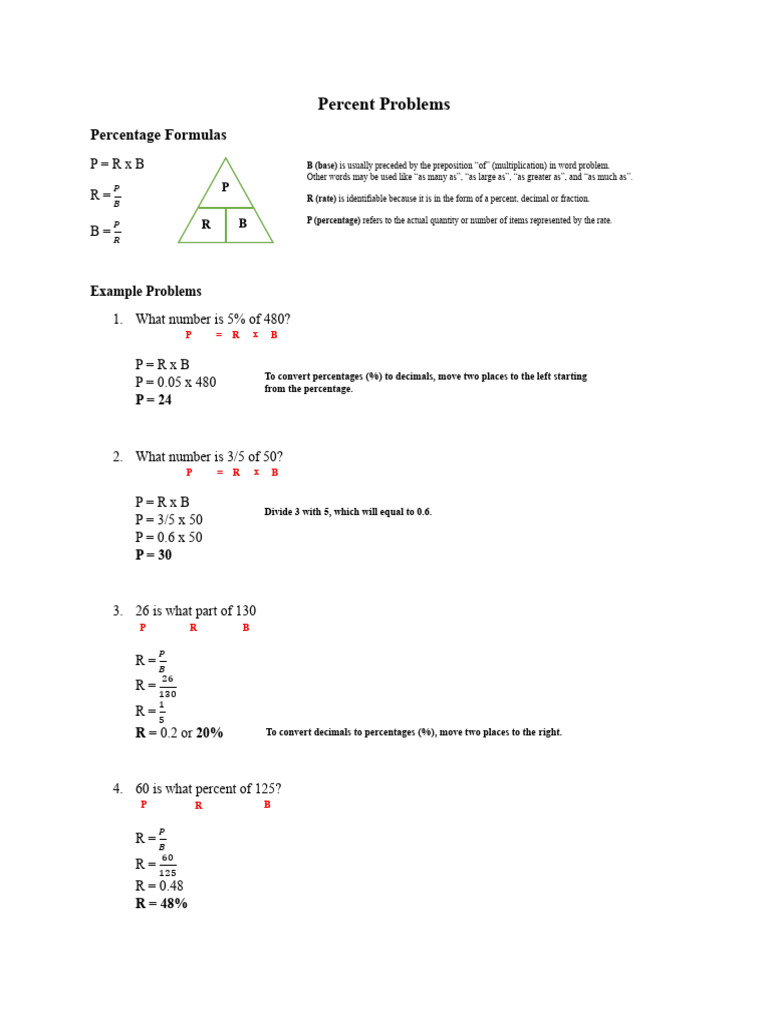 Understanding Percentages and Measurements | PDF | Percentage | Numbers