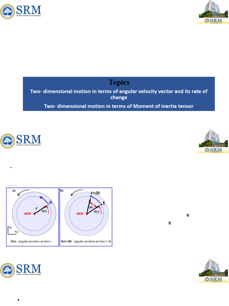 Unit 2 L9 | PDF | Rotation Around A Fixed Axis | Velocity