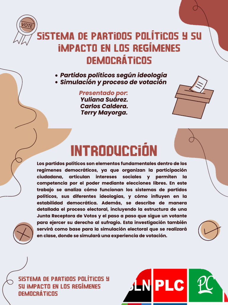 Sistema de Partidos Políticos y Su Impacto en Los Regímenes ...