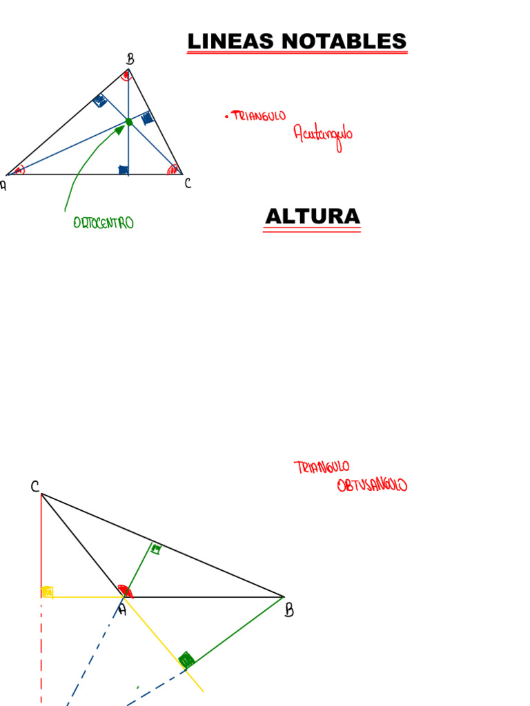 Geometria Lineas Notables Completo | PDF