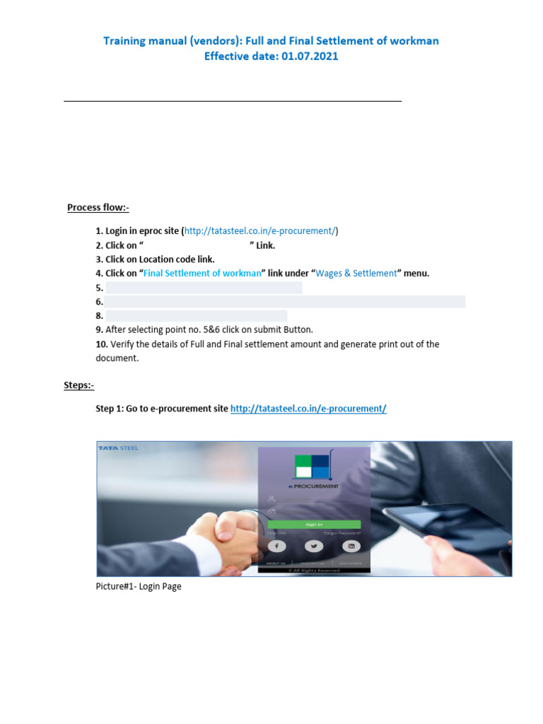 Training manual_Full and Final calculation 01.07.2021 | PDF | Computing | Software