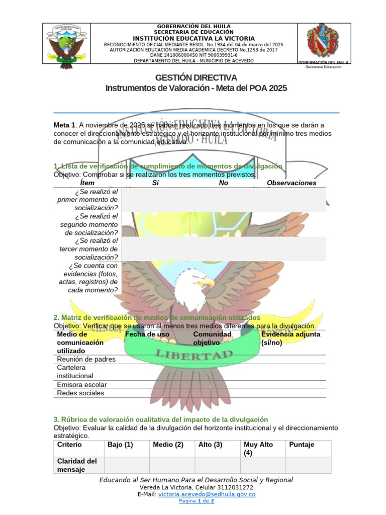 Inst. Meta 1 | PDF