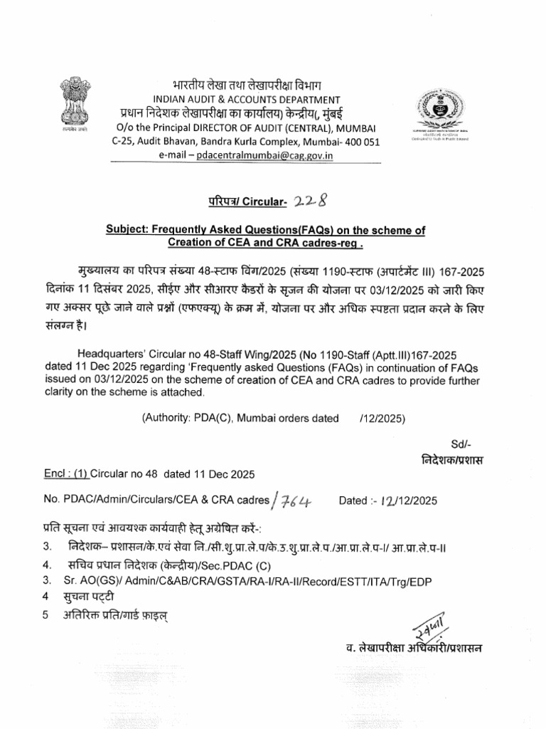 Frequently Asked Questions (FAQs) On The Scheme of Creation of CEA and ...