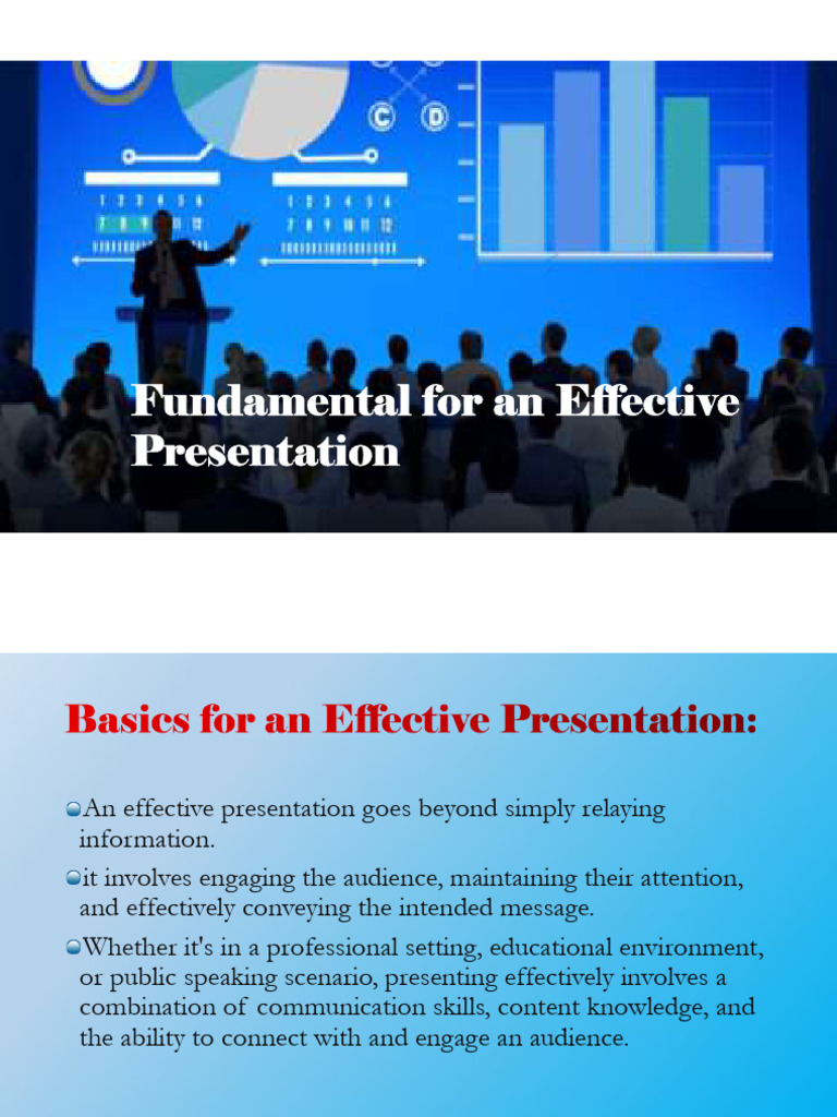 Essentials for Effective Presentations | PDF | Communication | Narrative