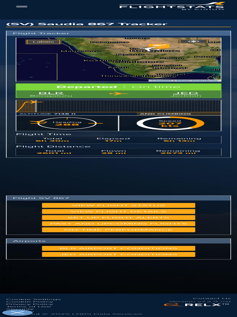 SV867 - Saudia SV 867 Flight Tracker | PDF