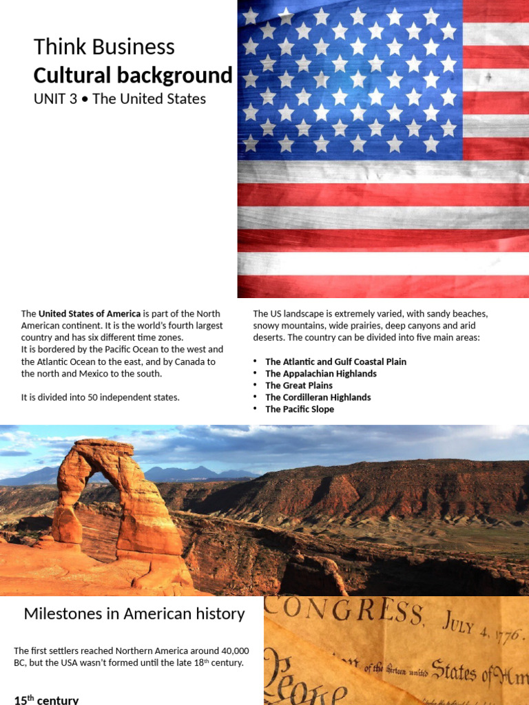 Cultural Background Unit 3 The United States-2 | PDF | The United ...