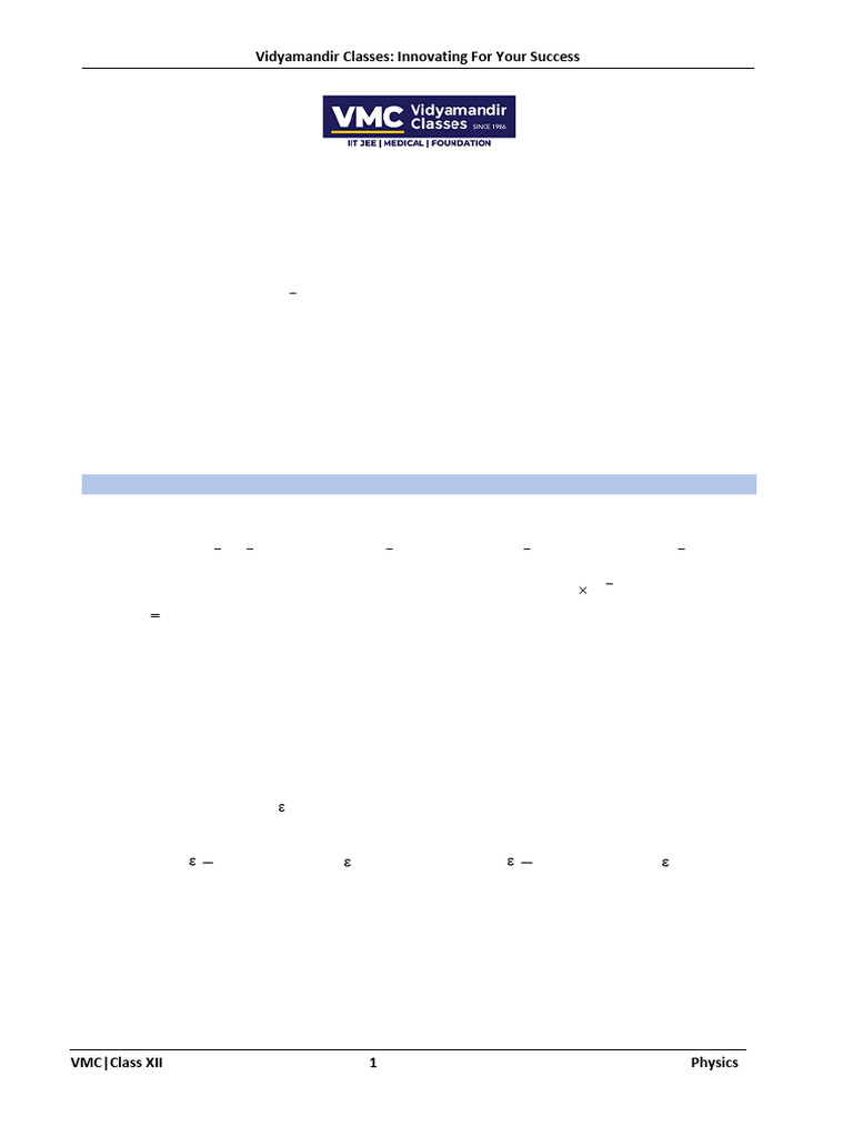 Class 12th_Physics I_Questions Genetry | PDF | Electric Current ...