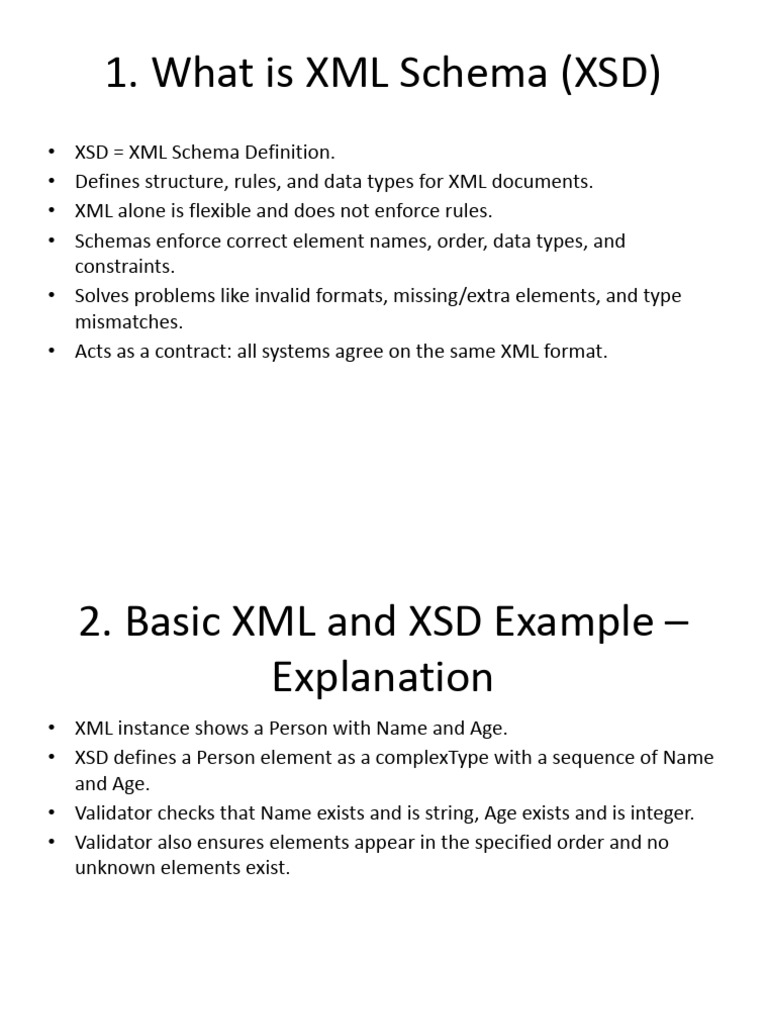 XSD Full Presentation | PDF | Xml Schema | Xml