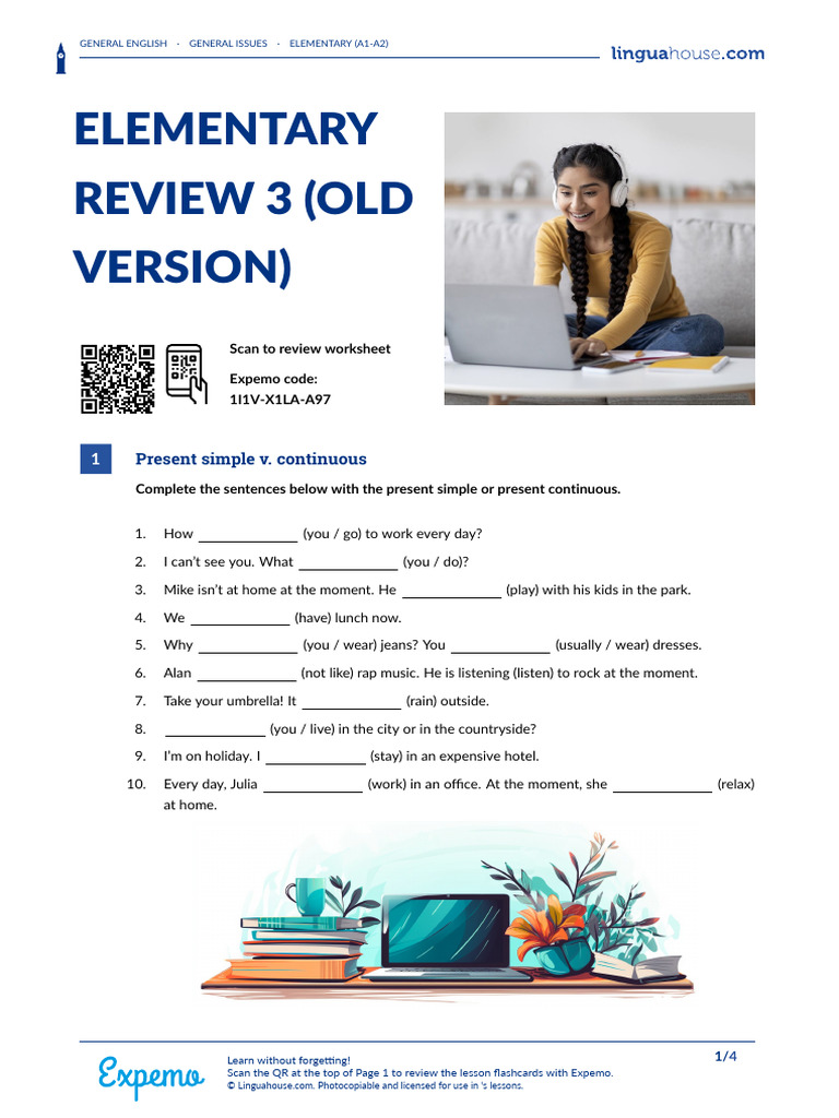 Elementary Review 3 Old Version British English Teacher A1 A2 | PDF ...