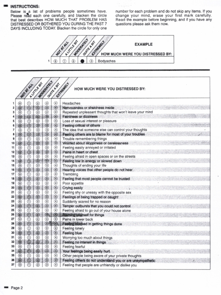 SCL 90 | PDF
