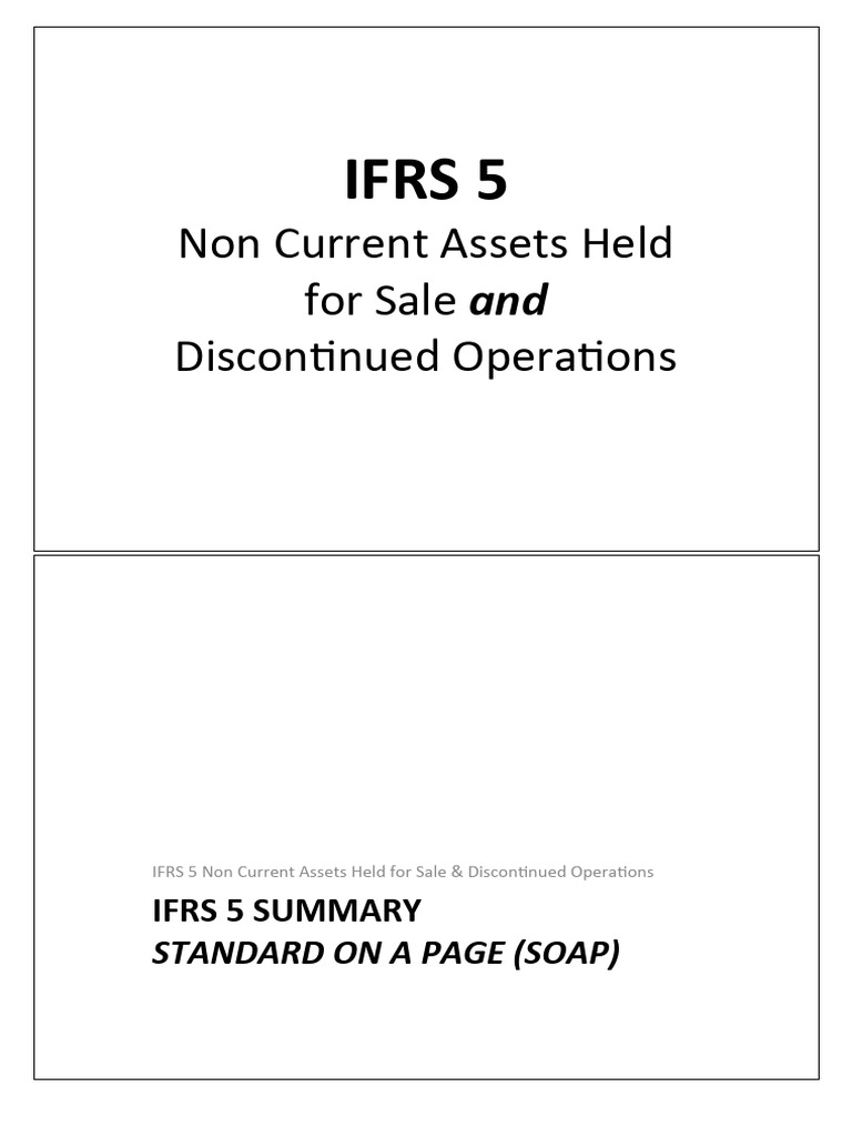 IFRS 5: Non-Current Assets Overview | PDF | International Financial ...