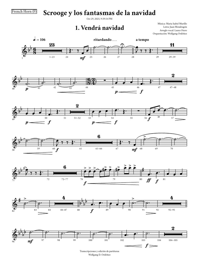 04 French Horn (F) Scrooge 1 3 | PDF