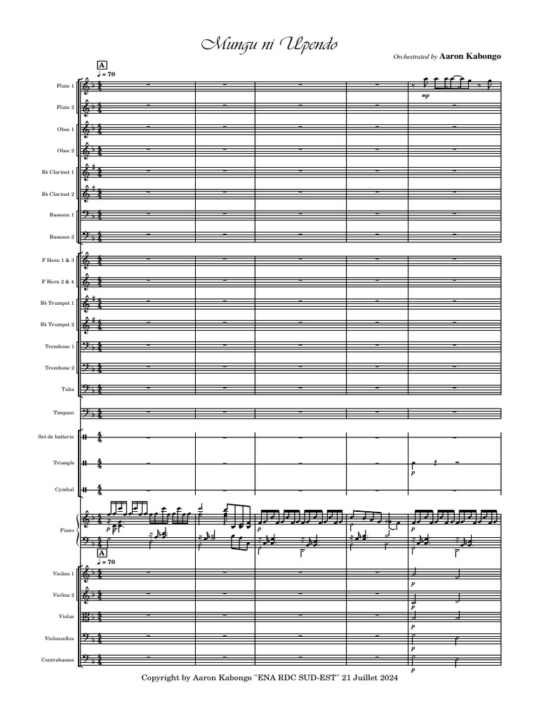 Mungu Ni Upendo Full Scores S.a PCC | PDF | Classical Music | Classical ...