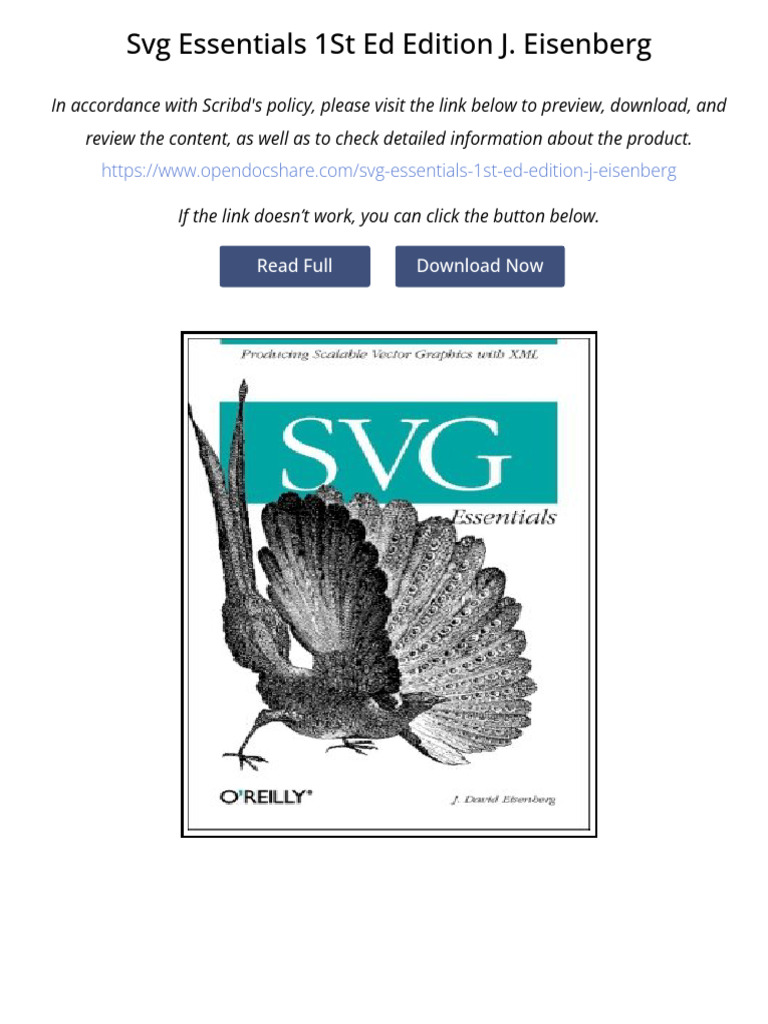 SVG Essentials 1st ed Edition J. Eisenberg | PDF | Shape | Xml