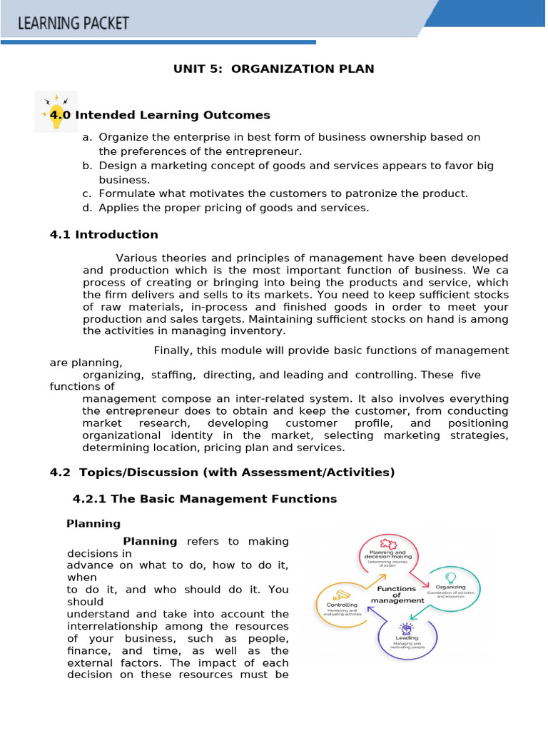Essential Business Organization Planning | PDF | Expense | Debits And ...