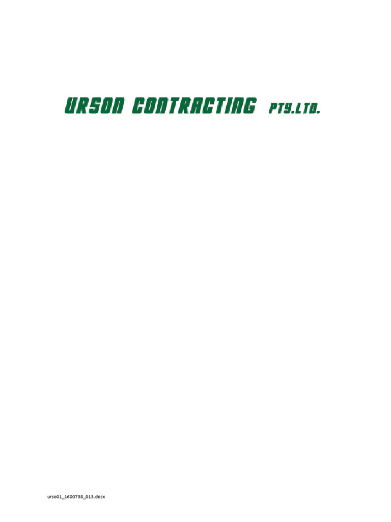Urson Employee Handbook - Shed 61 - Urson QLD - Ting SHI- Signed | PDF ...