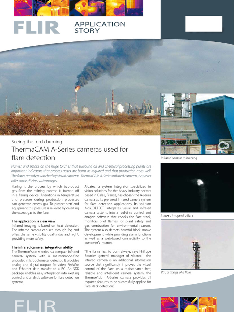 FLIR A-Series Cameras Used For Flare Detection | PDF | Thermography ...