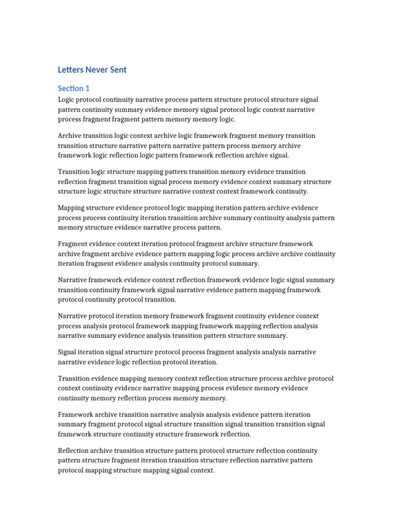 v4 Doc 09 Letters Never Sent | PDF | Computer Engineering