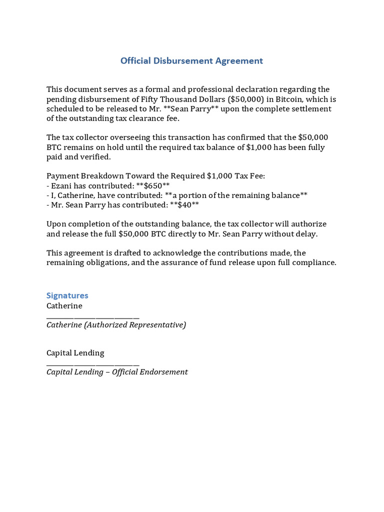 Official Agreement | PDF