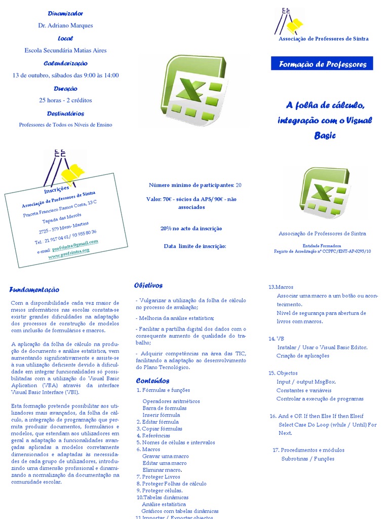 a-folha-de-c-lculo-integra-o-com-o-visual-basic-macro-ci-ncia-da