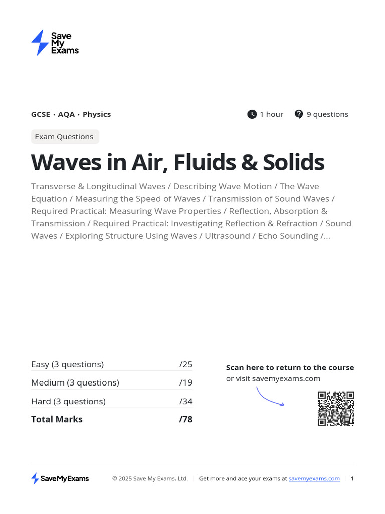 Waves in Air and Fluids _251214_204116 | PDF | Sound | Waves